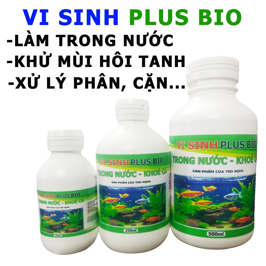 Vi sinh cá cảnh Plus Bio, trong nước, khỏe cá, vi sinh tốt nhất cho cá ...