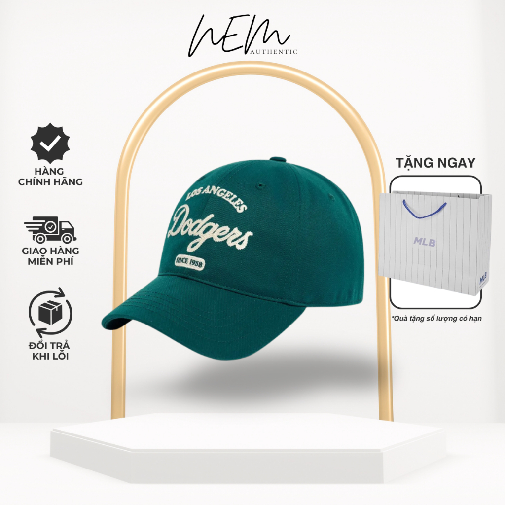 Mũ MLB Varsity Lettering LA Dodgers 3ACPL033N-07GND Màu Xanh Green ...