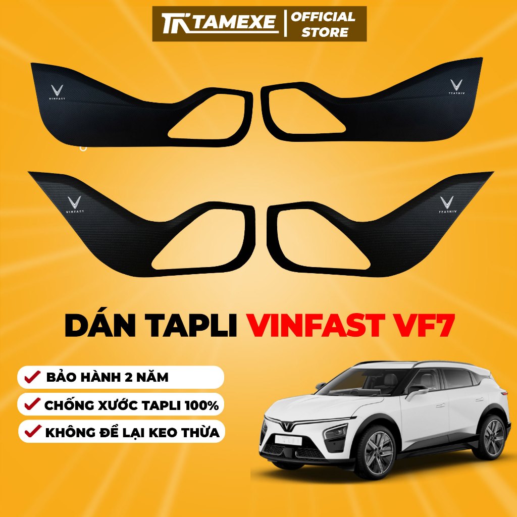 Miếng dán tapli cửa ô tô VINFAST VF7 loại 1 TAMEXE chống trầy xước ...
