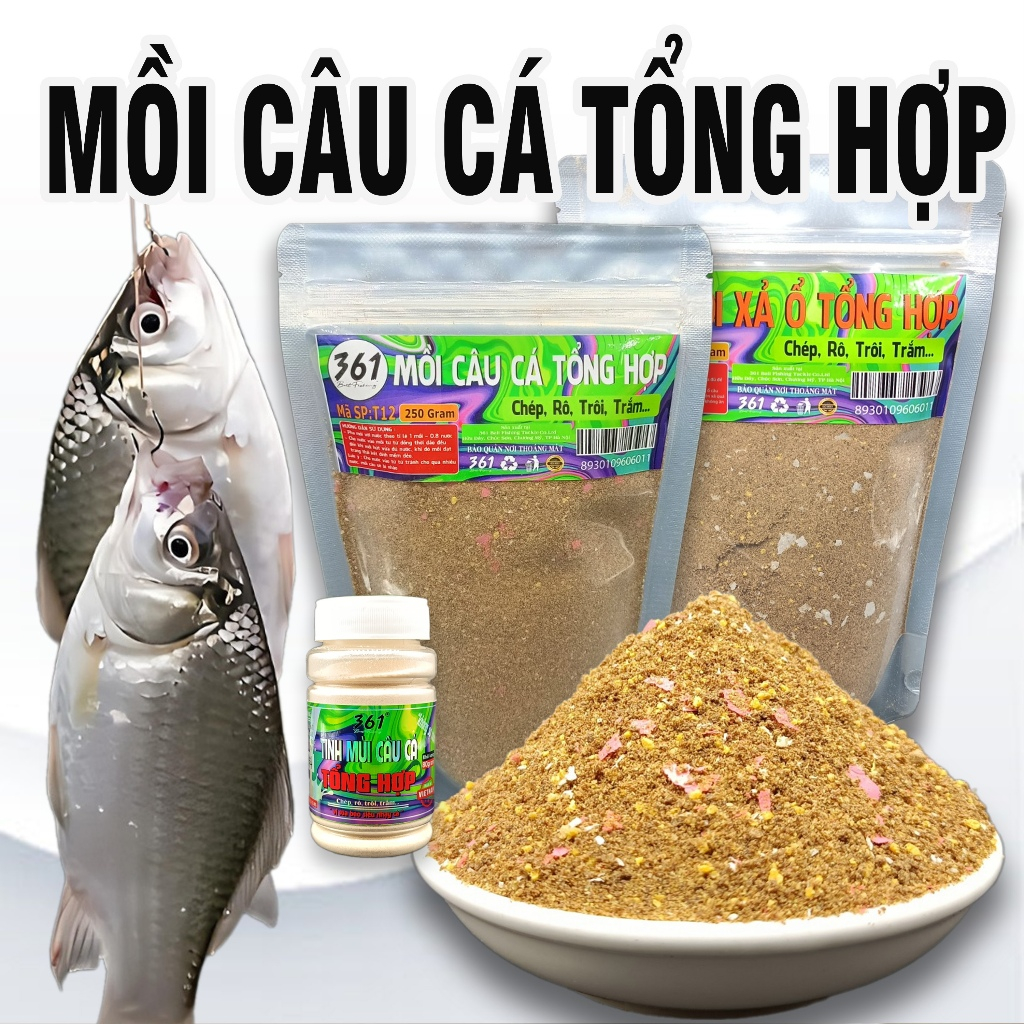 Mồi Câu Cá Tổng Hợp 361, Mồi Câu Cá Chép, Trôi, Rô...Mồi Câu Đài Tự ...