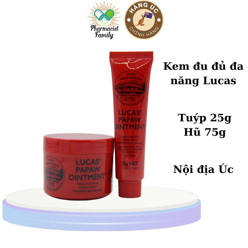 Kem Đa Năng [Úc] Lucas Papaw Ointment Đu Đủ 25g/75g | Shopee Việt Nam
