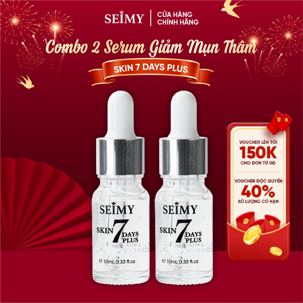 Combo 2 Chai Serum giảm mụn thâm Seimy - Skin 7 Days Plus - 10ml ...