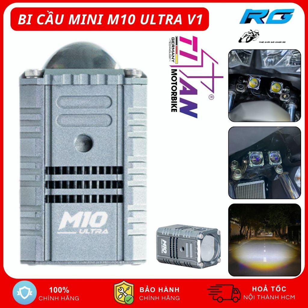 Titan M10 Ultra V1, Đèn Trợ Sáng Bi Cầu Titan M10 Ultra Ver 1 25W Chống ...