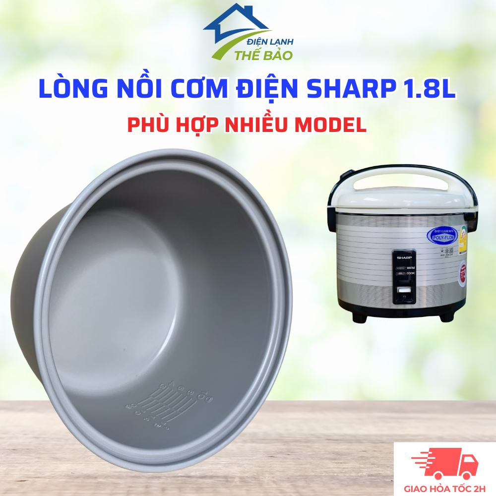 Lòng Nồi Cơm Điện SHARP 1.8L Hàng Chính Hãng Model KS-1800T/18ET/19ET ...