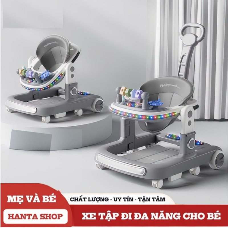 [ CAO CẤP ] Xe Tập Đi Chữ U Cao Cấp Cho Bé Tăng Giảm Chiều Cao, Tích Hợp Đèn Nhạc Cho Bé ...