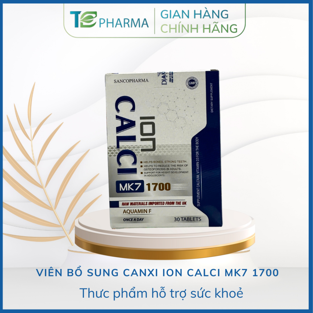Viên Bổ Sung Canxi Ion Calci MK7 1700 Giúp Xương Răng Chắc Khỏe Phát ...