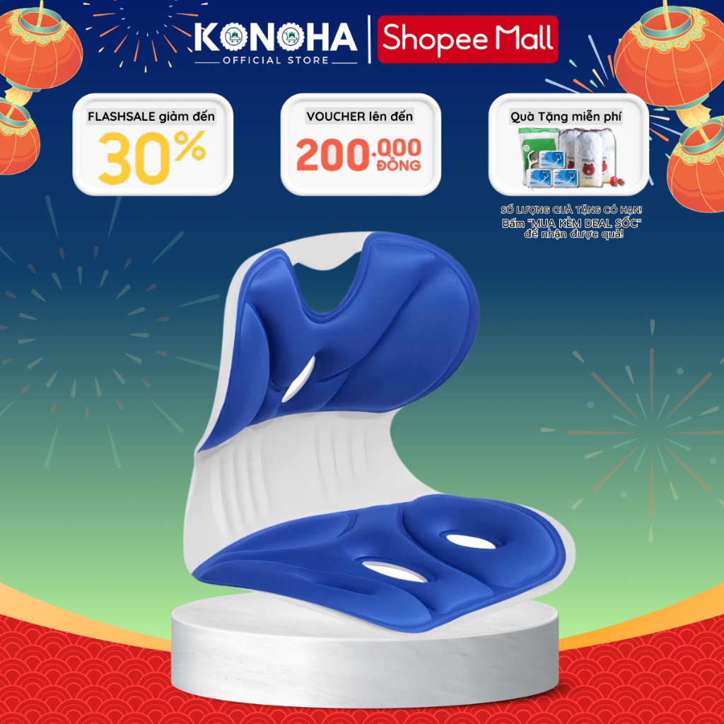 Ghế Công Thái Học KONOHA STORE Điều Chỉnh Tư Thế Dáng Ngồi Chống Gù Lưng Cong Vẹo Cột Sống Cho ...