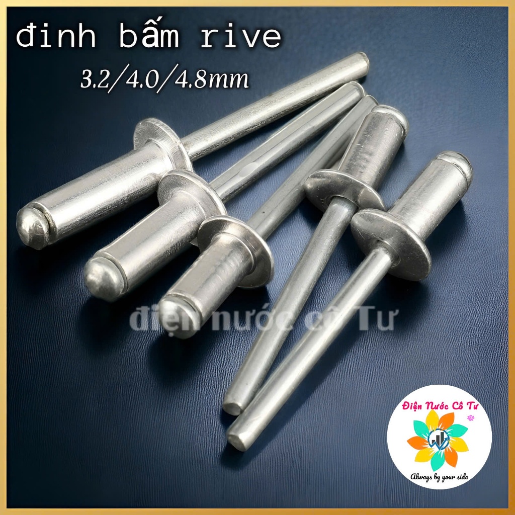 100 gram Rive nhôm Đinh rút Rivet 3/4/5li Phú Thành | Shopee Việt Nam