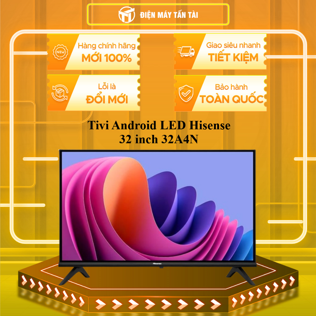 32A4N - Tivi Android LED Hisense 32 inch 32A4N - ĐIỀU KHIỂN GIỌNG NÓI - HÀNG CHÍNH HÃNG | Shopee ...