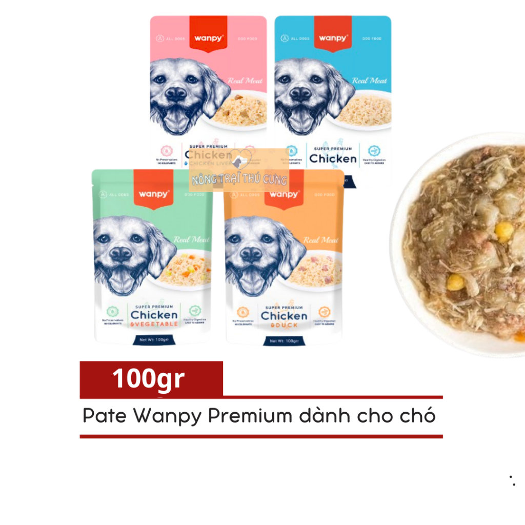Pate Cho Chó Wanpy Premium 100g - Nước Súp Gà Thơm Ngon | Shopee Việt Nam