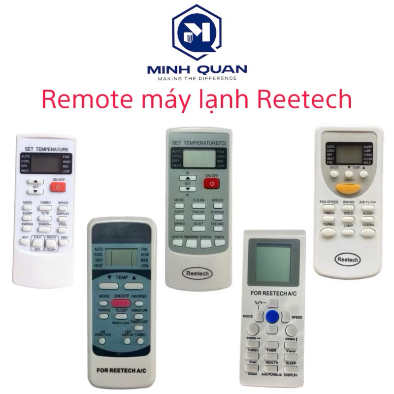 Remote điều khiển máy lạnh Reetech - Điều khiển máy lạnh Reetech ( tặng ...