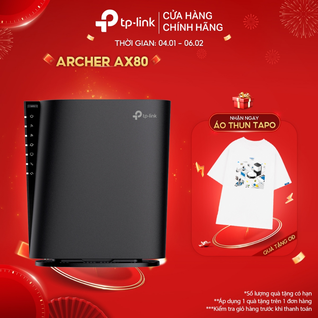 Bộ Phát Wifi TP-Link Archer AX80 8 Luồng Với Cổng 2.5G AX6000 | Shopee Việt Nam