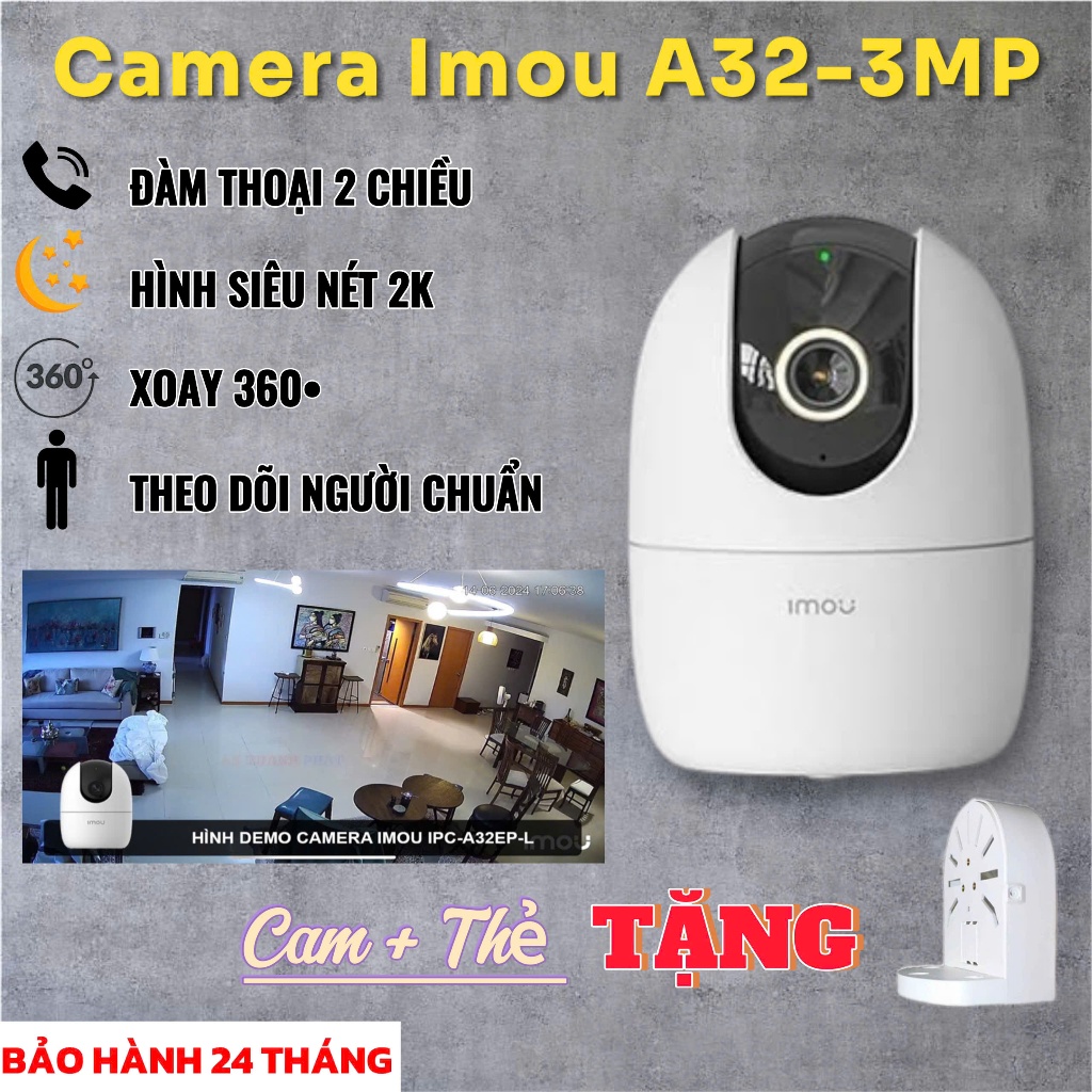 Camera WiFi Imou A32 Xoay 360,Báo Động Đàm Thoại 2 Chiều - Camera Trong ...