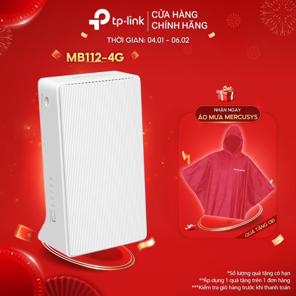 Bộ Phát Wifi 4G LTE Không Dây Mercusys MB112-4G Chuẩn N Tốc Độ 300 Mbps | Shopee Việt Nam