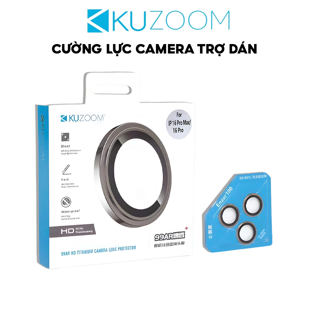 Cường Lực Camera Chính Hãng Kuzoom Có Khung Trợ Dán, Bảo Vệ Camera Khỏi ...