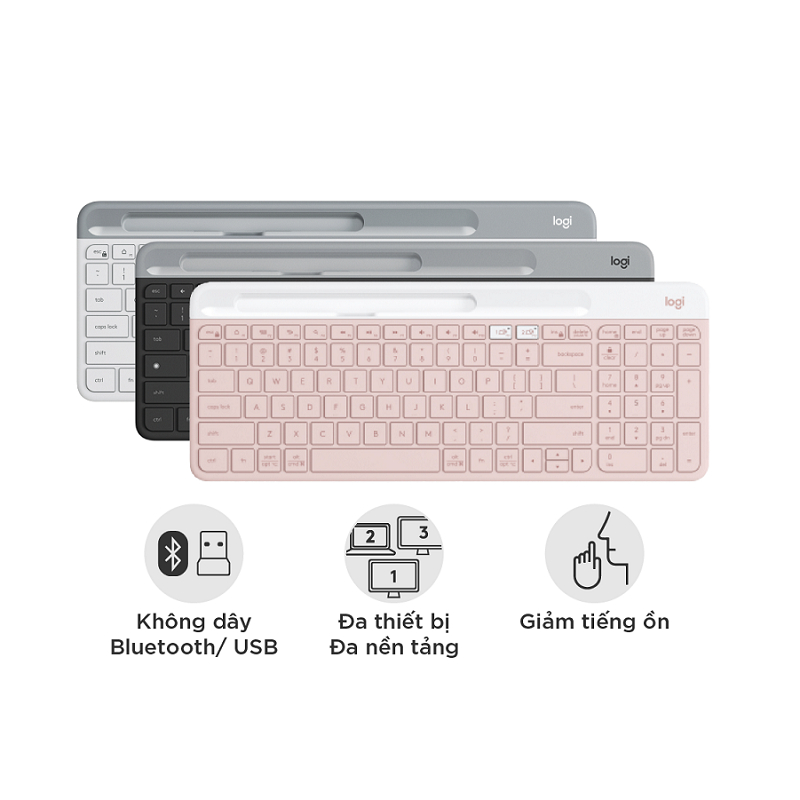 Bàn phím không dây bluetooth Logitech K580 Slim Multi device - Kết nối ...
