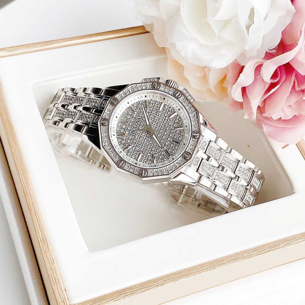 Đồng hồ nữ dây thép Bulova Quartz Octava 96L305 | Shopee Việt Nam