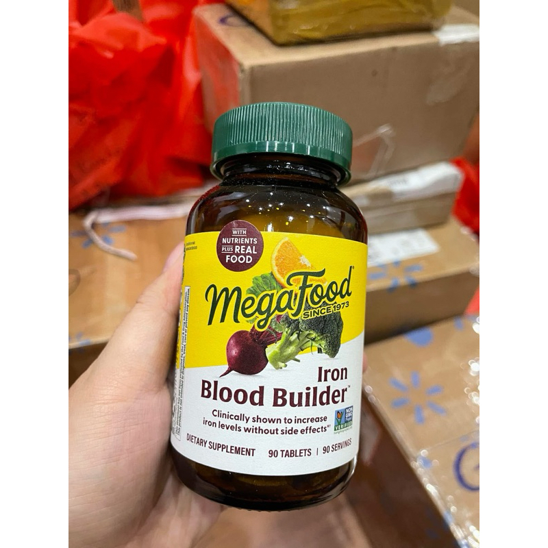 Viên uống bổ sung sắt thuần chay MegaFood Blood Builder 90 viên - dùng được cho mẹ bầu. | Shopee ...