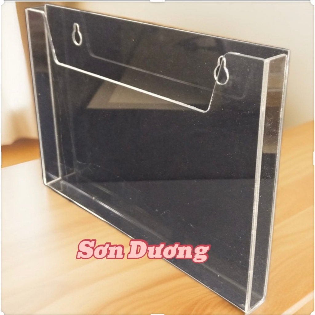 Kệ Mica Đựng Tờ Rơi Treo Tường Trong Suốt khổ ngang A3, A4, A5, A6 ...