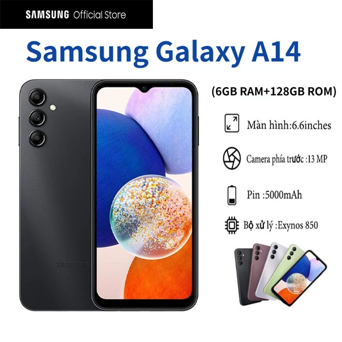 Điện thoại Samsung Galaxy A14 LTE 6GB/128GB | Shopee Việt Nam