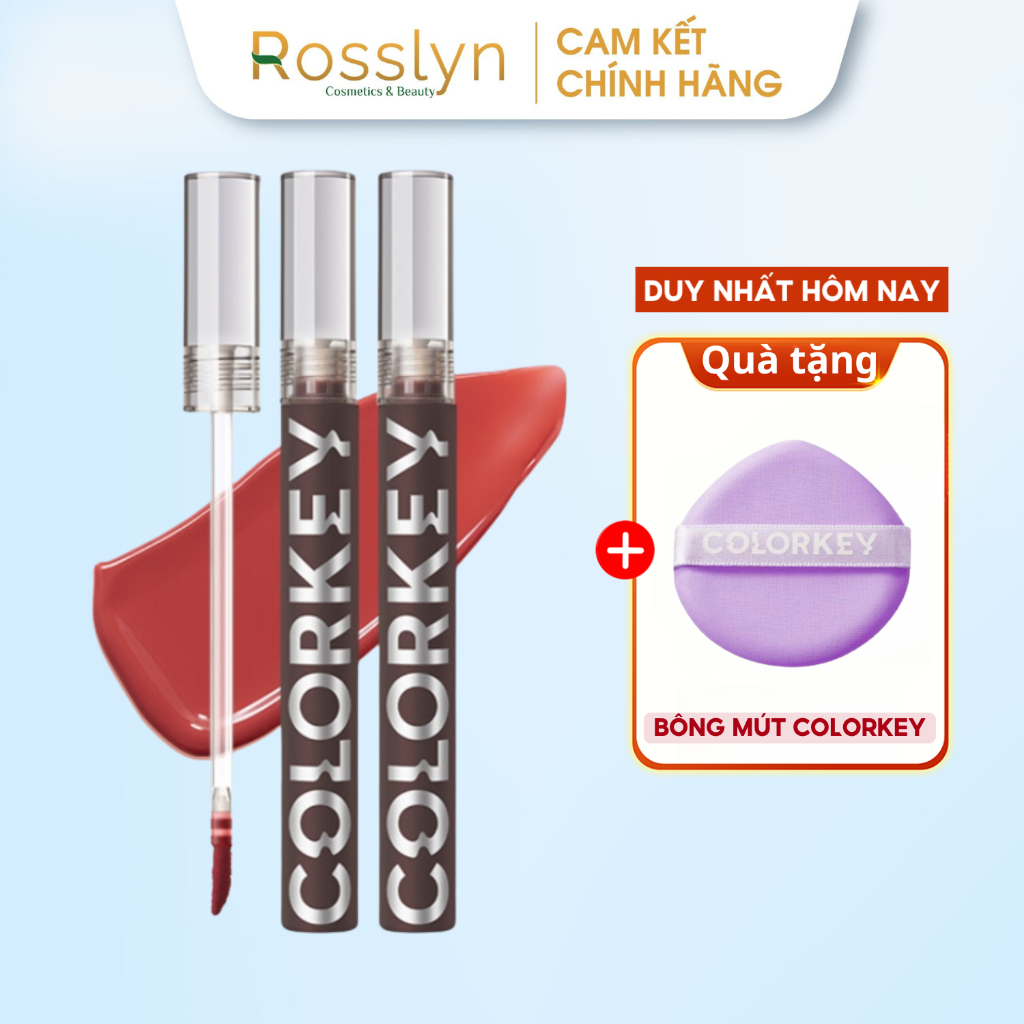 COLORKEY Son tint bóng Colorkey dạng lỏng lâu trôi glasting water tint ...