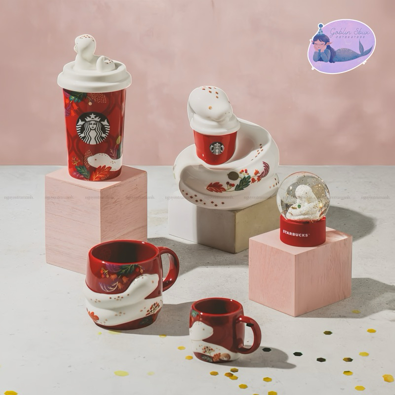 [Goblin & Mermaid] STARBUCKS BỘ SƯU TẬP GỐM SỨ YEAR OF THE ZODIAC SNAKE ...