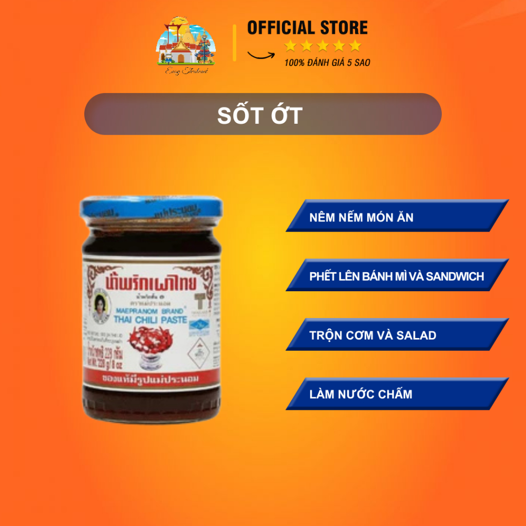 Sa Tế Thái Lan Tomyum Maepranom Thai Chili Paste Gia Vị Nấu Ăn Dầu Sa Tế Ớt Hủ Lớn 57G/228G ...