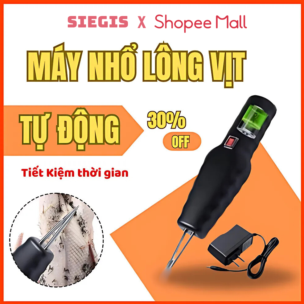 Máy nhổ lông vịt cầm tay động cơ khoẻ chống nước sạc điện - Máy nhổ lông măng gà vịt diệt sạch ...