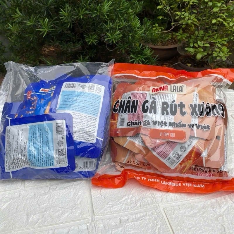 sỉ 20 gói chân gà anna lala rút xương ăn liền thơm ngon. Gói 26gr ...