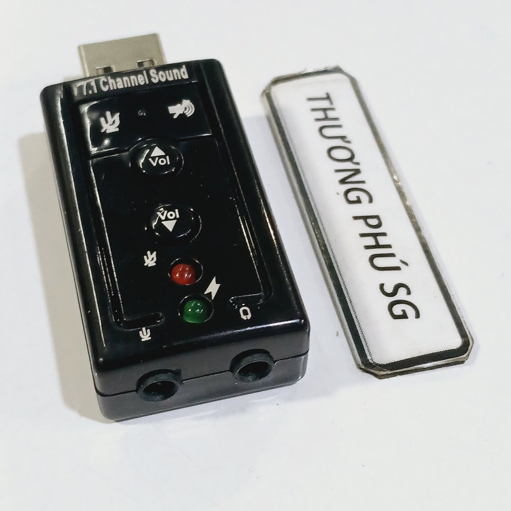 USB âm thanh / USB Sound Card 7.1 Channel, Nút chỉnh trên USB Sound ...