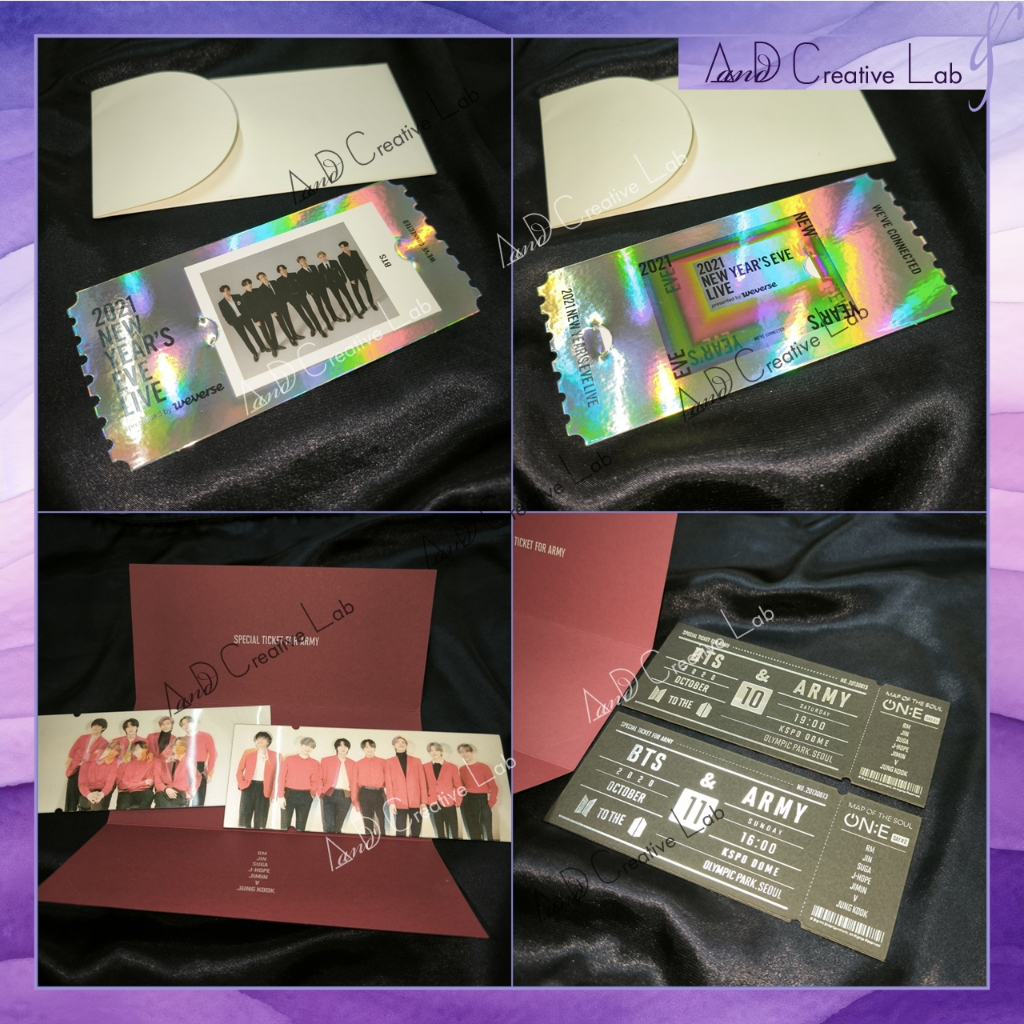 (Official) BTS Ticket MAP OF THE SOUL ON:E - NEW YEAR EVE LIVE | Shopee ...