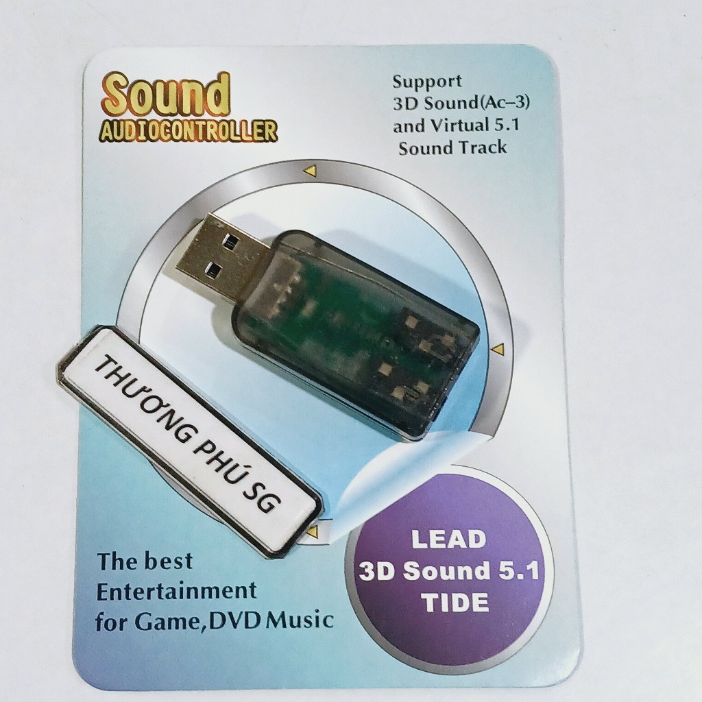 USB âm thanh / USB Sound Card 3D, 5.1 channel | Shopee Việt Nam