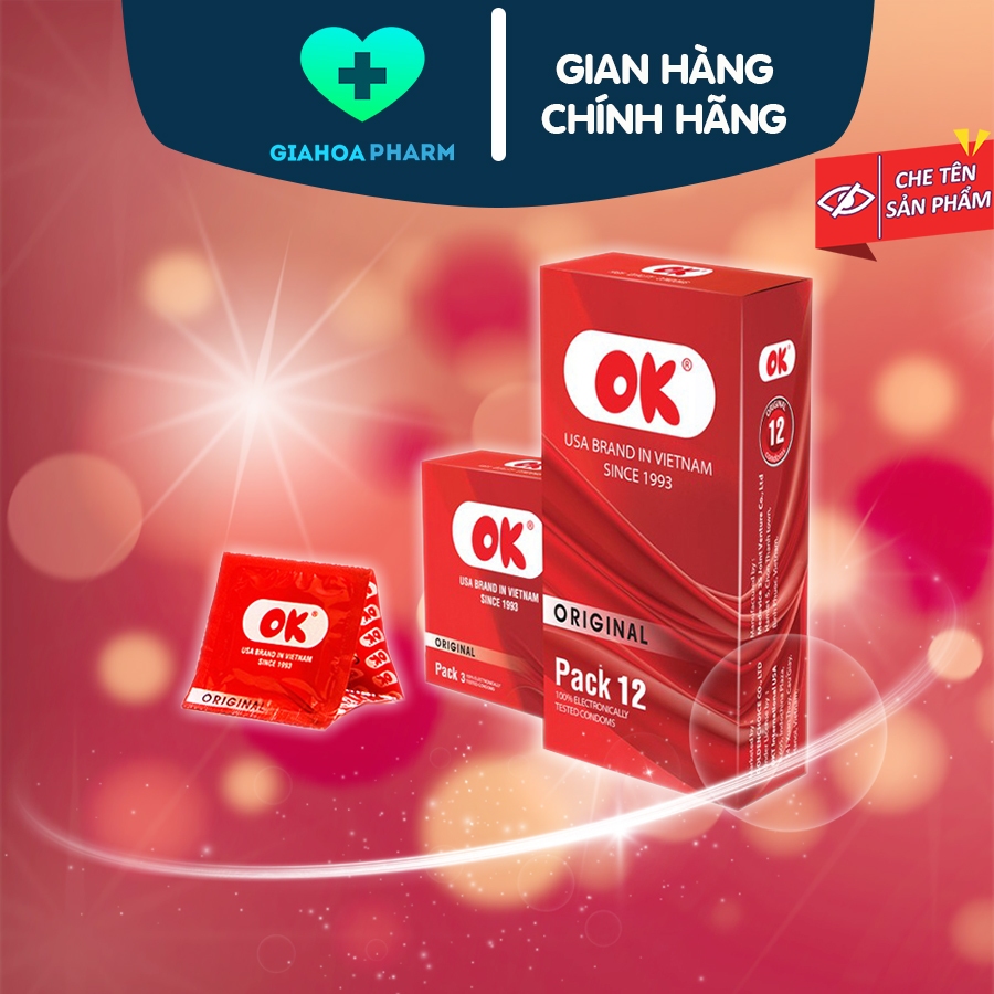 Bao cao su OK Original (CHÍNH HÃNG) - Hàng Việt Nam chất lượng cao, BCS ...