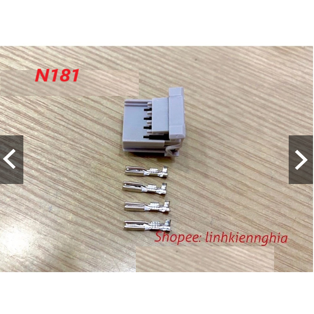 Bộ giắc nhựa đực ổ khoá Honda N181 ( 1 bịch 10 bộ gồm nhựa và cos ...