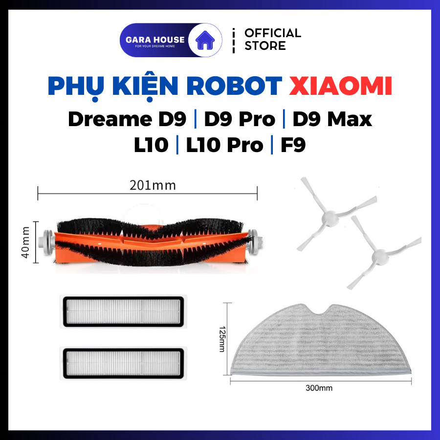 Phụ kiện Robot Xiaomi Dreami D9 D9 Pro L10 L10 Pro F9 _ Phụ kiện robot hút bụi | Shopee Việt Nam