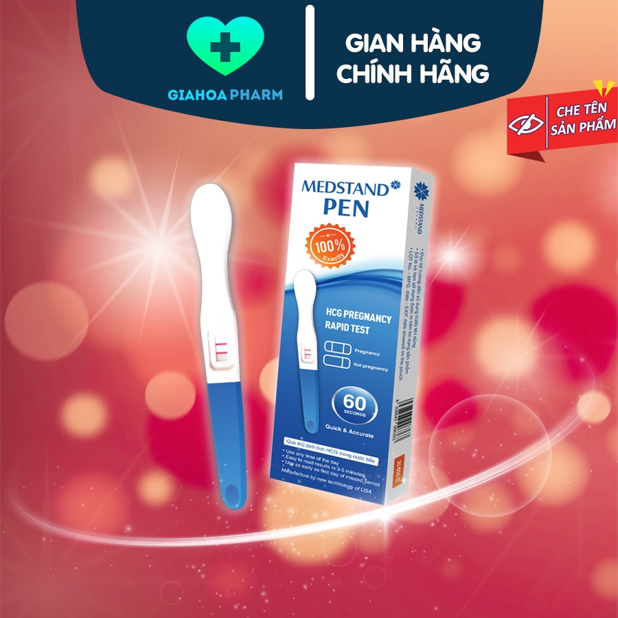 [CHÍNH HÃNG] Bút thử thai Medstand Pen HCG Pregnancy Rapid Test dụng cụ ...