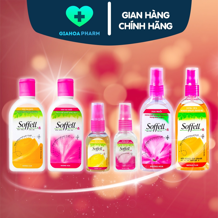 Xịt / Kem bôi chống muỗi Soffell - Xua đuổi ngăn muỗi đốt 8 - 10 giờ ...