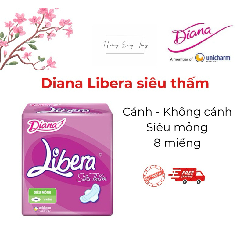 BVS Libera siêu thấm siêu mỏng cánh gói 8 miếng | Shopee Việt Nam