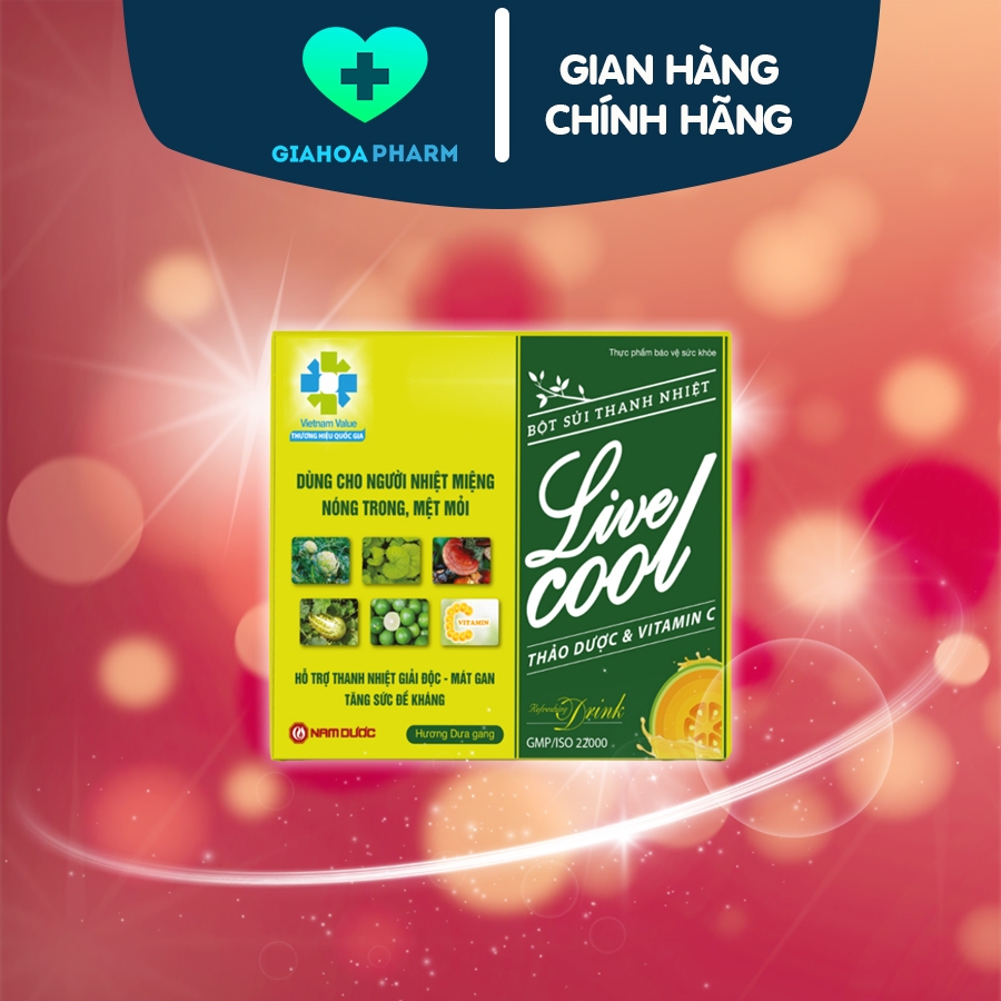 Bột sủi thanh nhiệt Livecool (Nam Dược) giải độc, mát gan, tăng đề ...