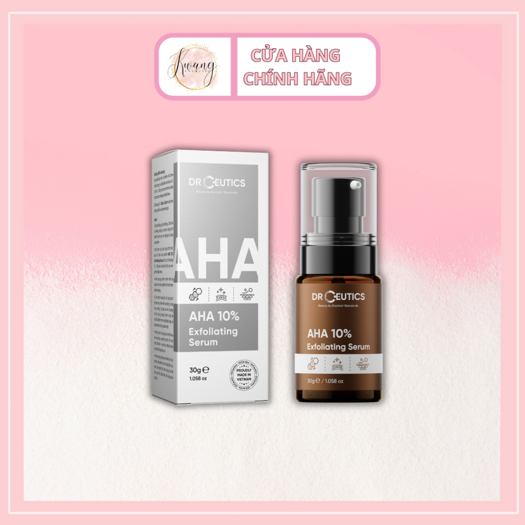 Serum DrCeutics AHA Tẩy Da Chết, Chống lão hóa AHA 10% Exfoliating Serum 30g | Shopee Việt Nam