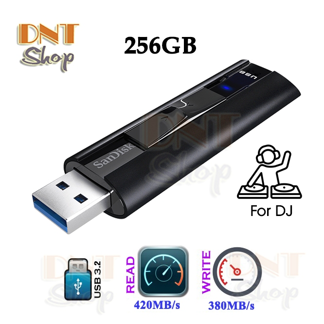 USB 3.2 3.1 SanDisk Extreme Pro CZ880 256GB DJ 420MB/s (SDCZ880-256G ...