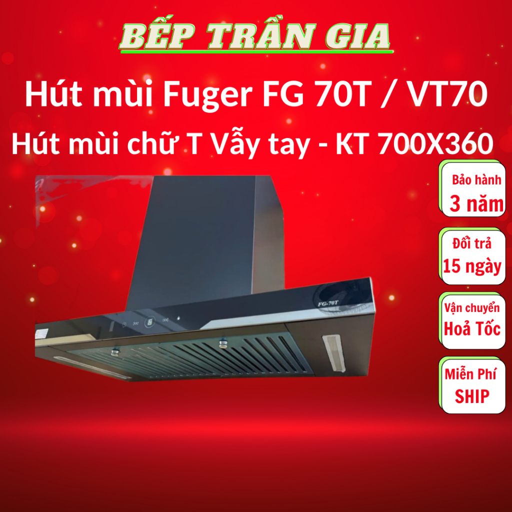 Hút mùi âm tủ chữ T Fuger FG 70T l VT70 | FG 70B, Máy hút mùi Faster Quatrolux 70SM Hút mùi cảm ...