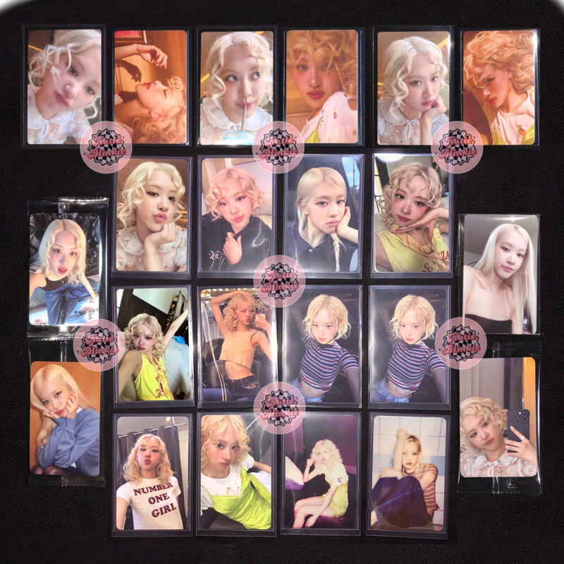 [CHÍNH HÃNG] Lẻ card ‘rosie’ album/POB Pre Order Benefits và album rỗng full trừ card bộ ảnh ...