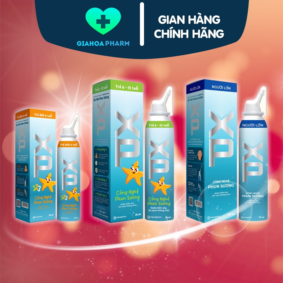 Dung dịch nước biển sâu xịt mũi Xisat XP (Cao cấp) trẻ em, người lớn vệ ...