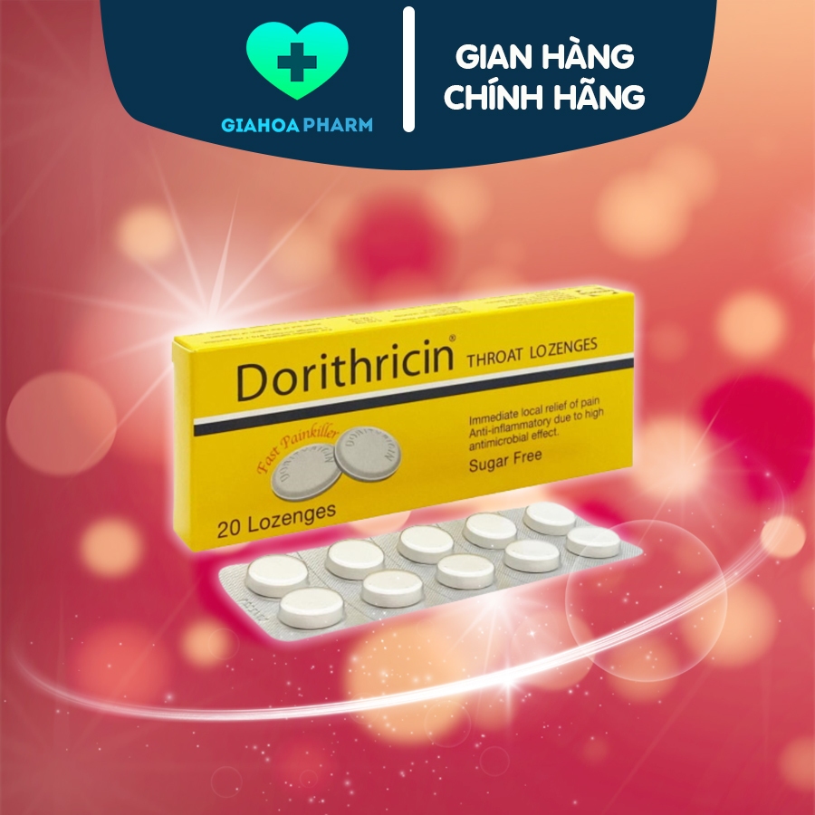 Viên ngậm Dorithricin (CHÍNH HÃNG - ĐỨC) không đường - Kháng khuẩn ...