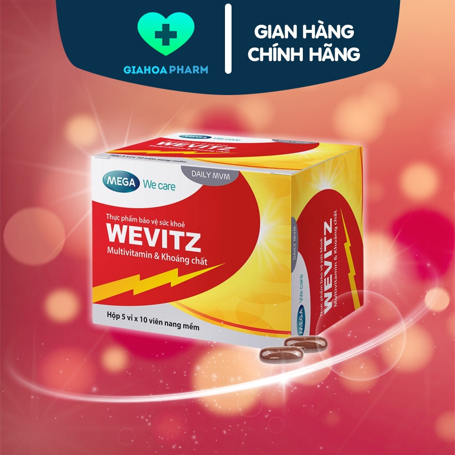 Viên uống bổ sung vitamin và khoáng chất Wevitz giúp tăng cường sức ...