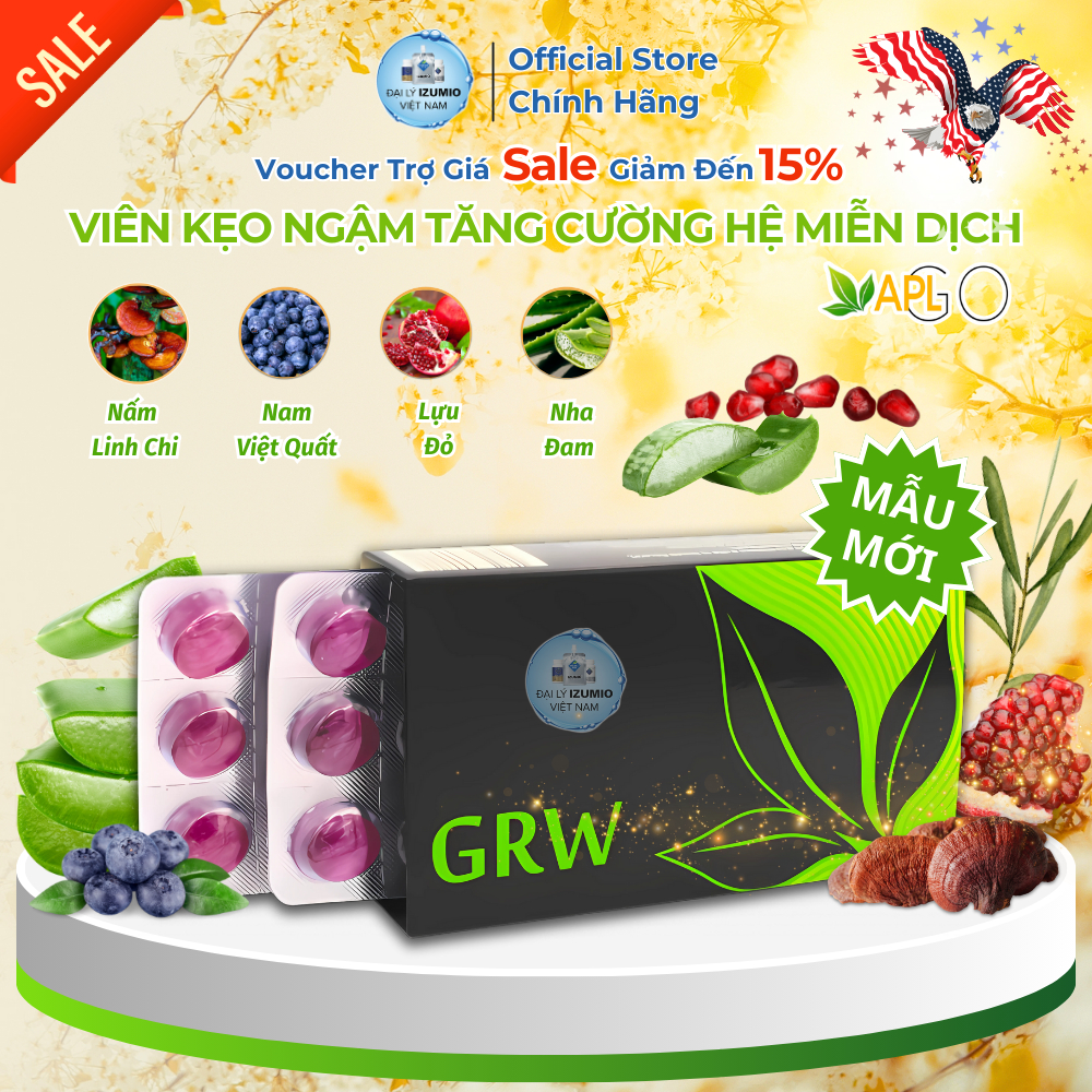 [NSF1111 Giảm 111K] GRW APLGO Viên Ngậm Tế Bào Gốc - Hộp 30 Viên Tăng ...