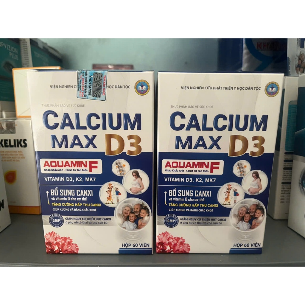 Mua 2 hộp Canxi Hữu Cơ Calcium Max D3 - Canxi Từ Tảo Biển Đỏ Cho Cả Gia Đình + Vitamin D3 K2 ...
