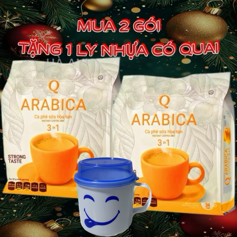 Cà phê sữa hoà tan Arabica Trần Quang 3in1 480g (24 thanh x 20g) | Shopee Việt Nam