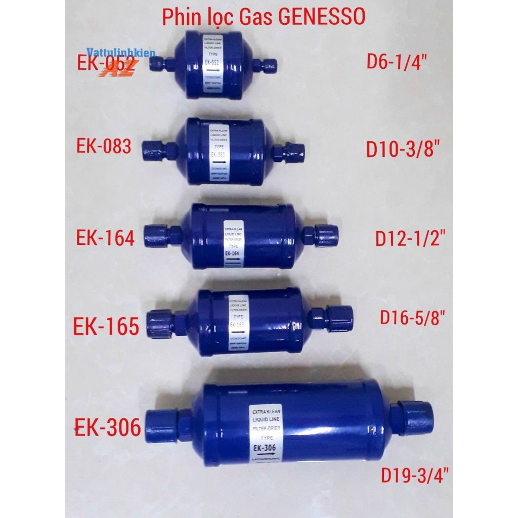 Phin lọc Gas lạnh GENESSO Model EK-083; EK-164; EK-165; EK-052 | Shopee ...